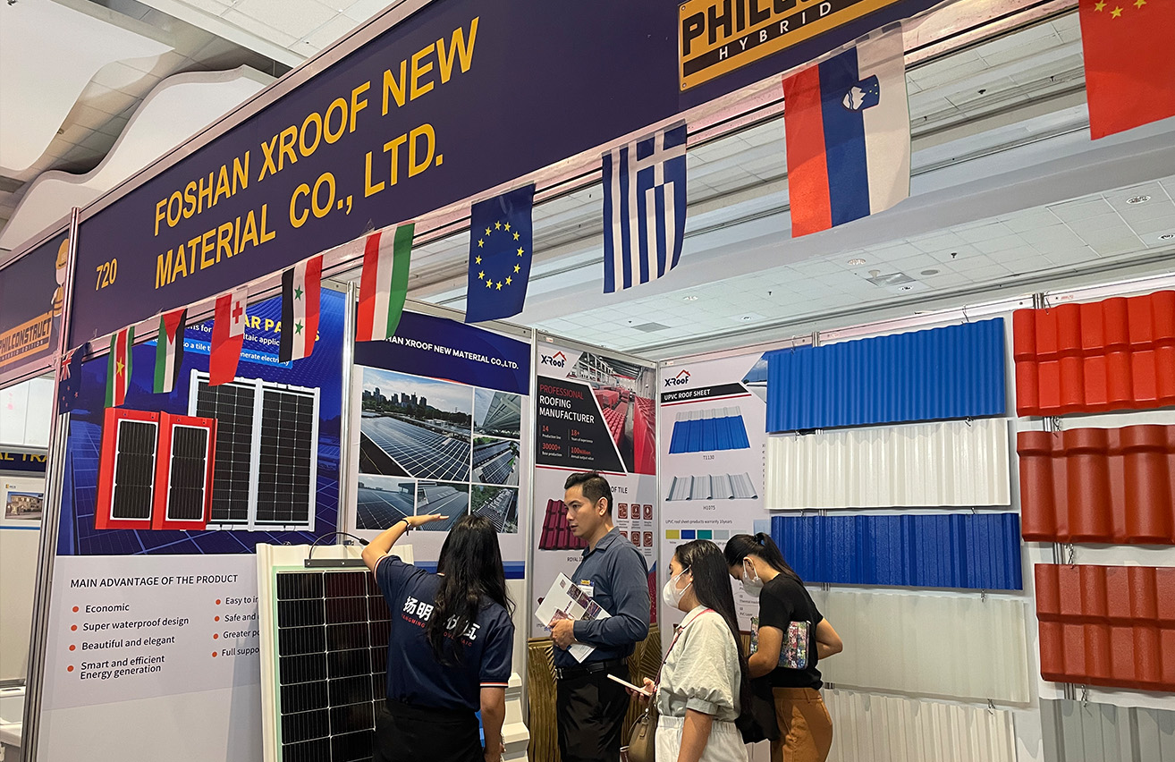 Philconstruct 2023, XROOF presenta los últimos productos BIPV y tejas de PVC